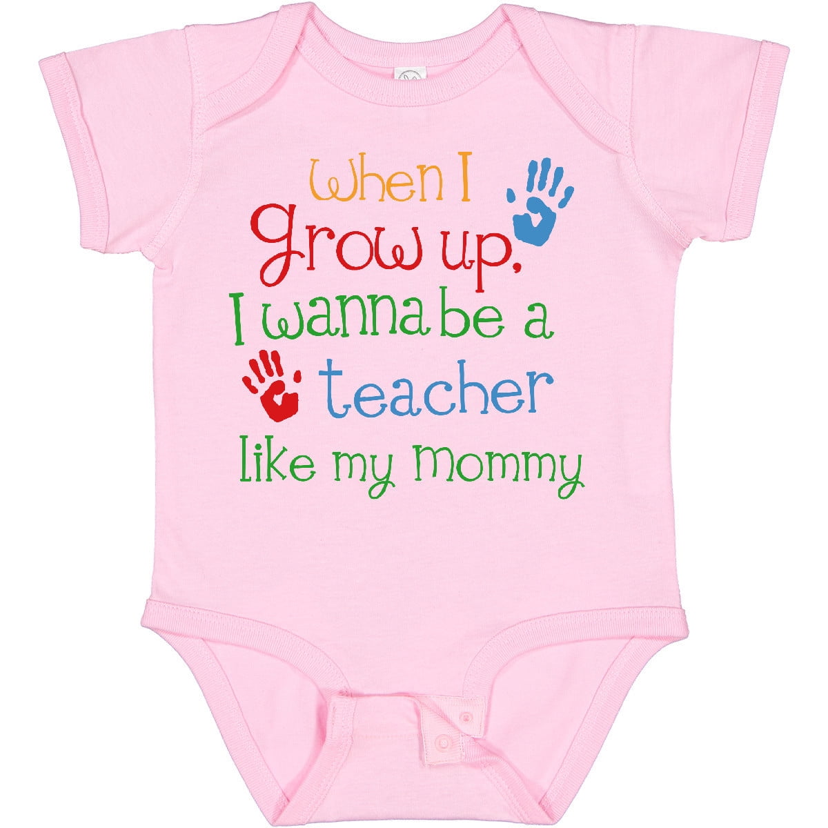 Tiny Nest Teacher Like Mommy Baby Bodysuit Child'S Kids Teacher'S ...