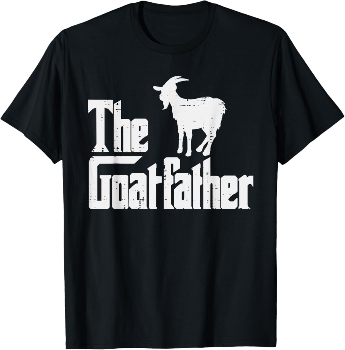 Tiny Nest The Goat Father Fathers Day Farmer Dad Papa Men T-Shirt, Gift ...