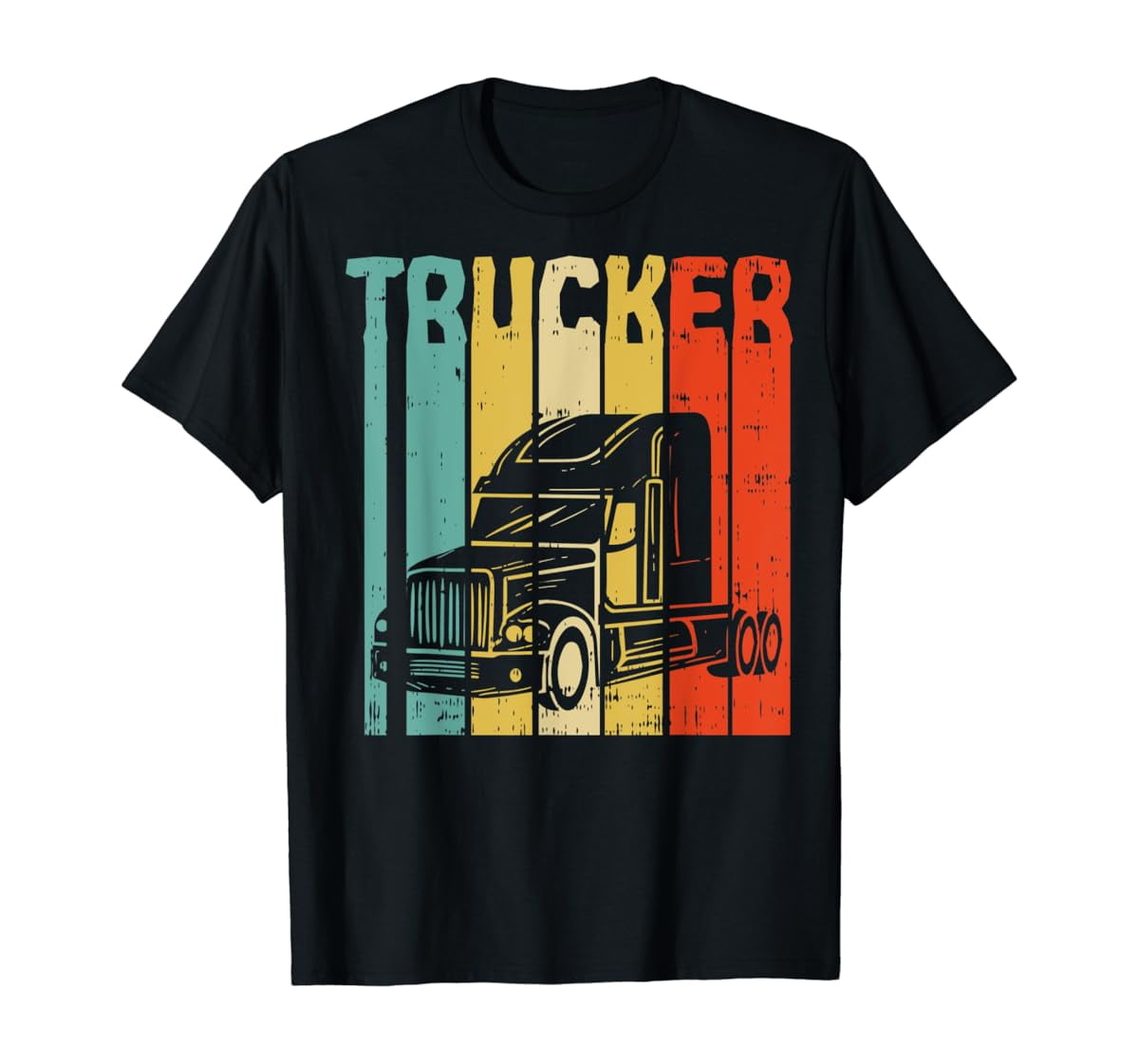 Tiny Nest Trucker Retro Truckin Big Rig Semi Trailer Truck Driver Gift ...
