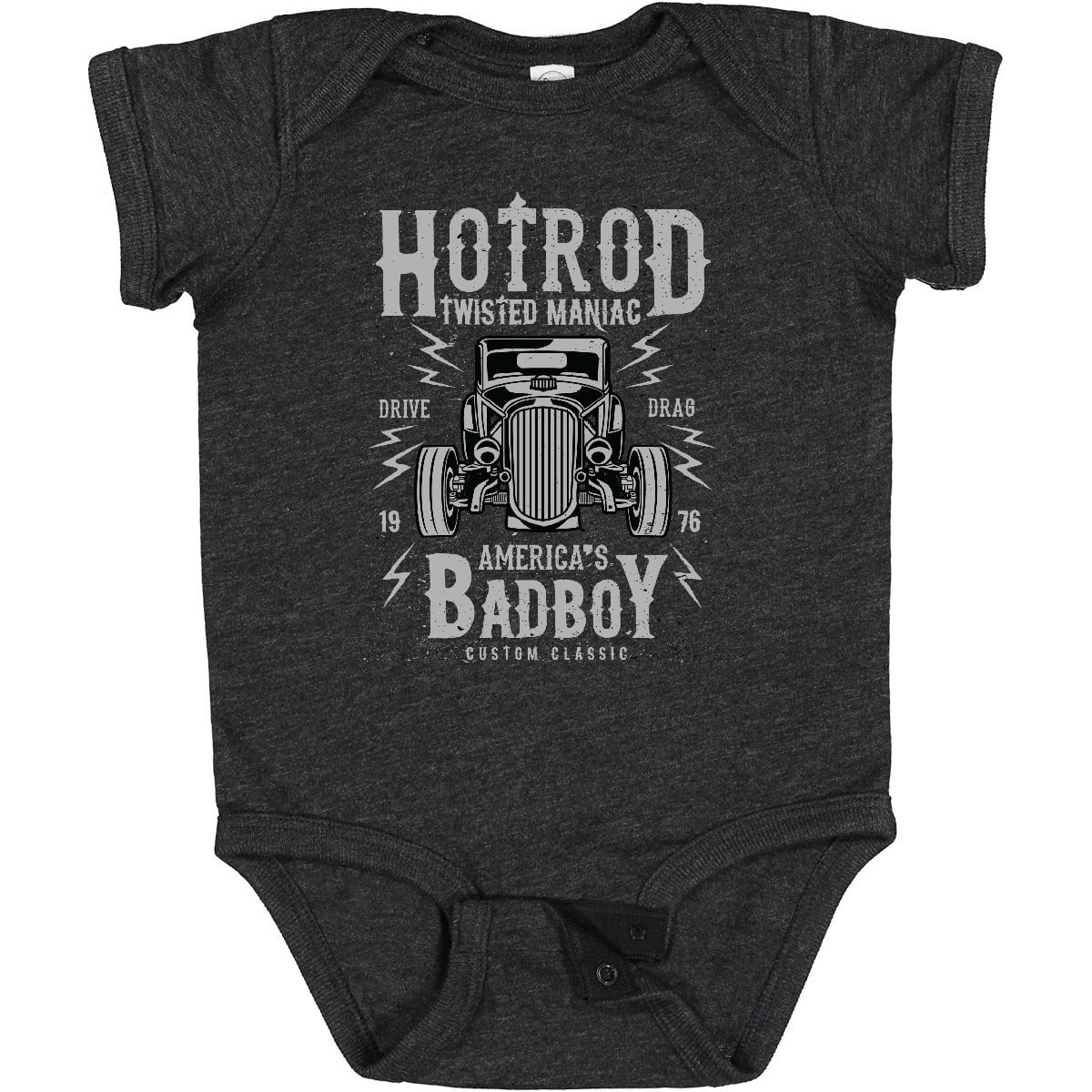 Tiny Nest Twisted Hotrod Baby Bodysuit Hot Rod Americas Bad Boy Classic ...
