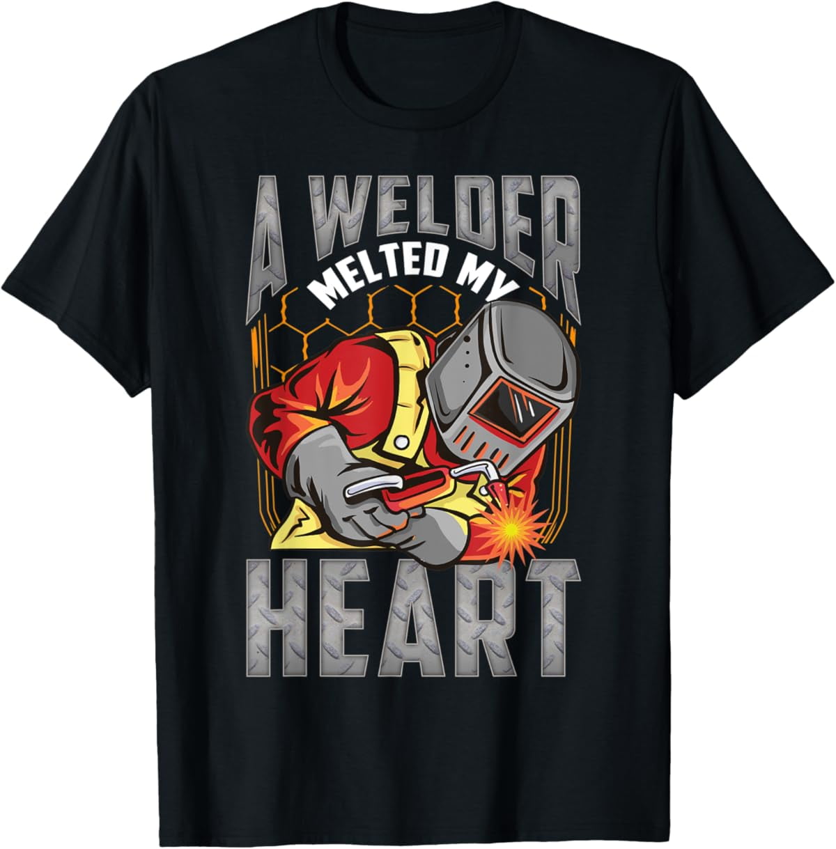 Tiny Nest Valentine Wife Girlfriend Welder T-Shirt, Gift For Friend ...
