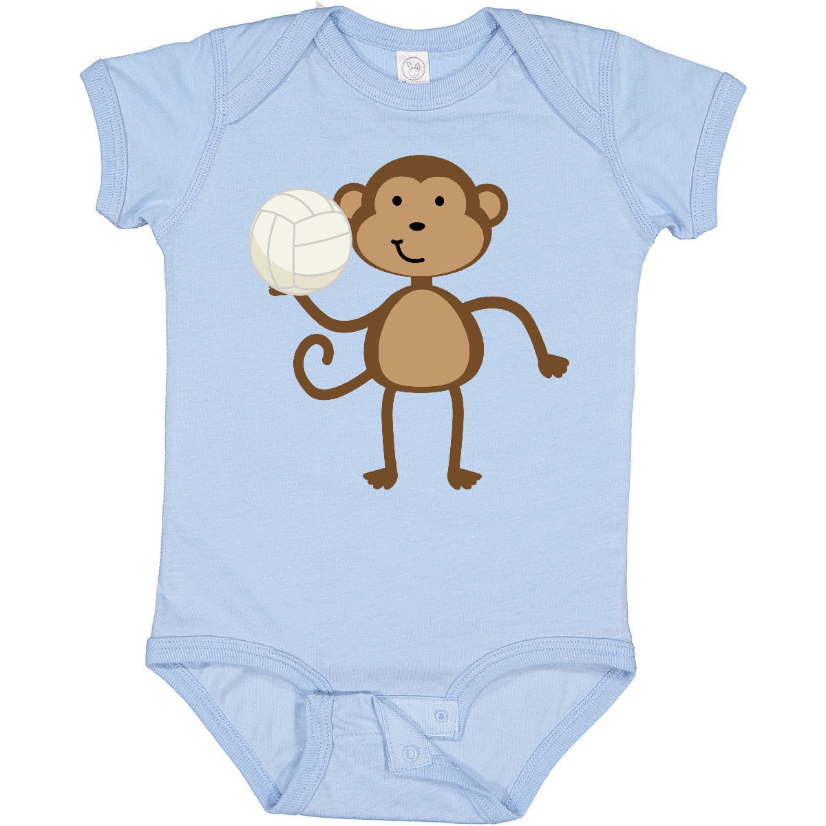 Tiny Nest Volleyball Monkey Boy Baby Bodysuit Ball Sports Kids Athletic ...