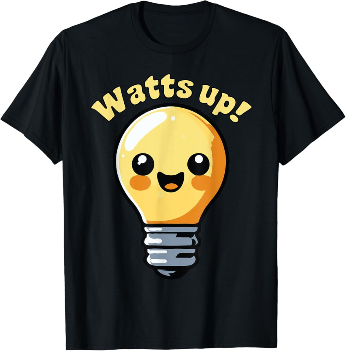 Tiny Nest Watts Up Cute Electricity Light Bulb Cartoon Pun Electrician ...