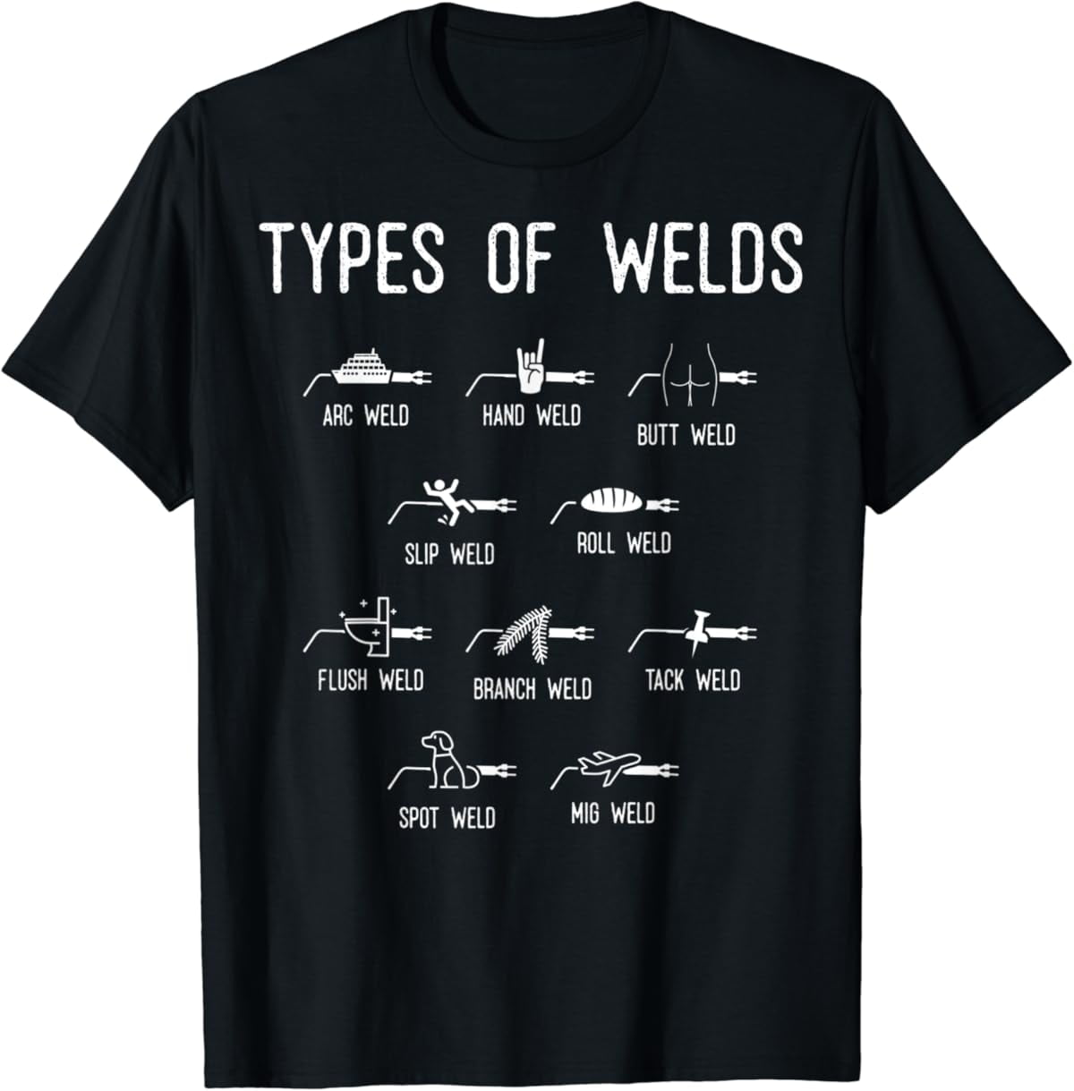 Tiny Nest Welding, Ten Types Of Welds, Welding Humor, Welder T-Shirt ...