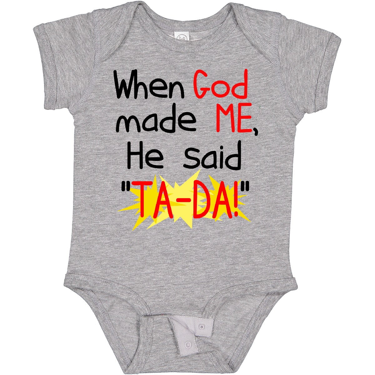 Tiny Nest When God Made Me Baby Bodysuit Christian Catholic Cute Faith ...
