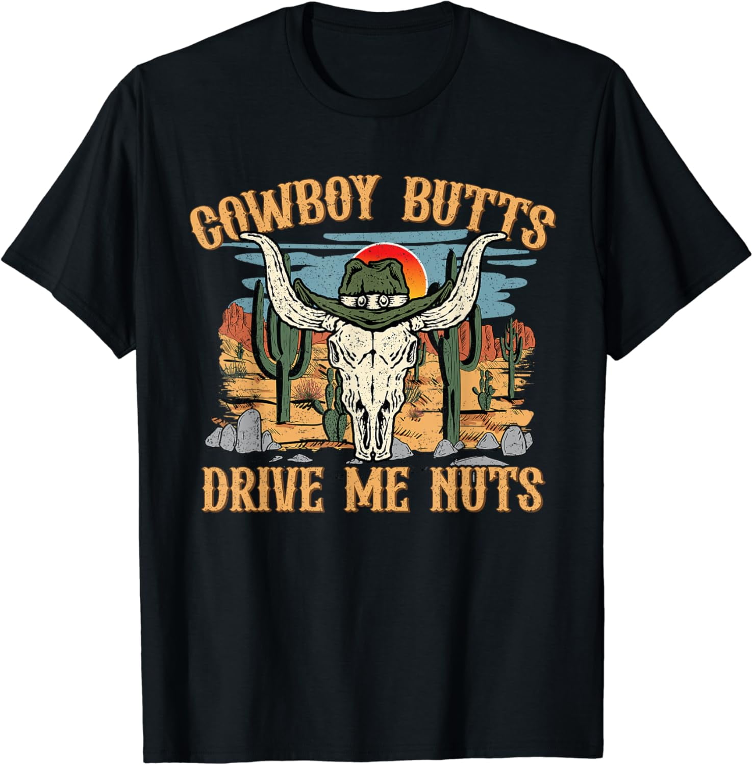 Tiny Nest Wrangler Butts Drive Me Nuts Funny Western Country - Walmart.com