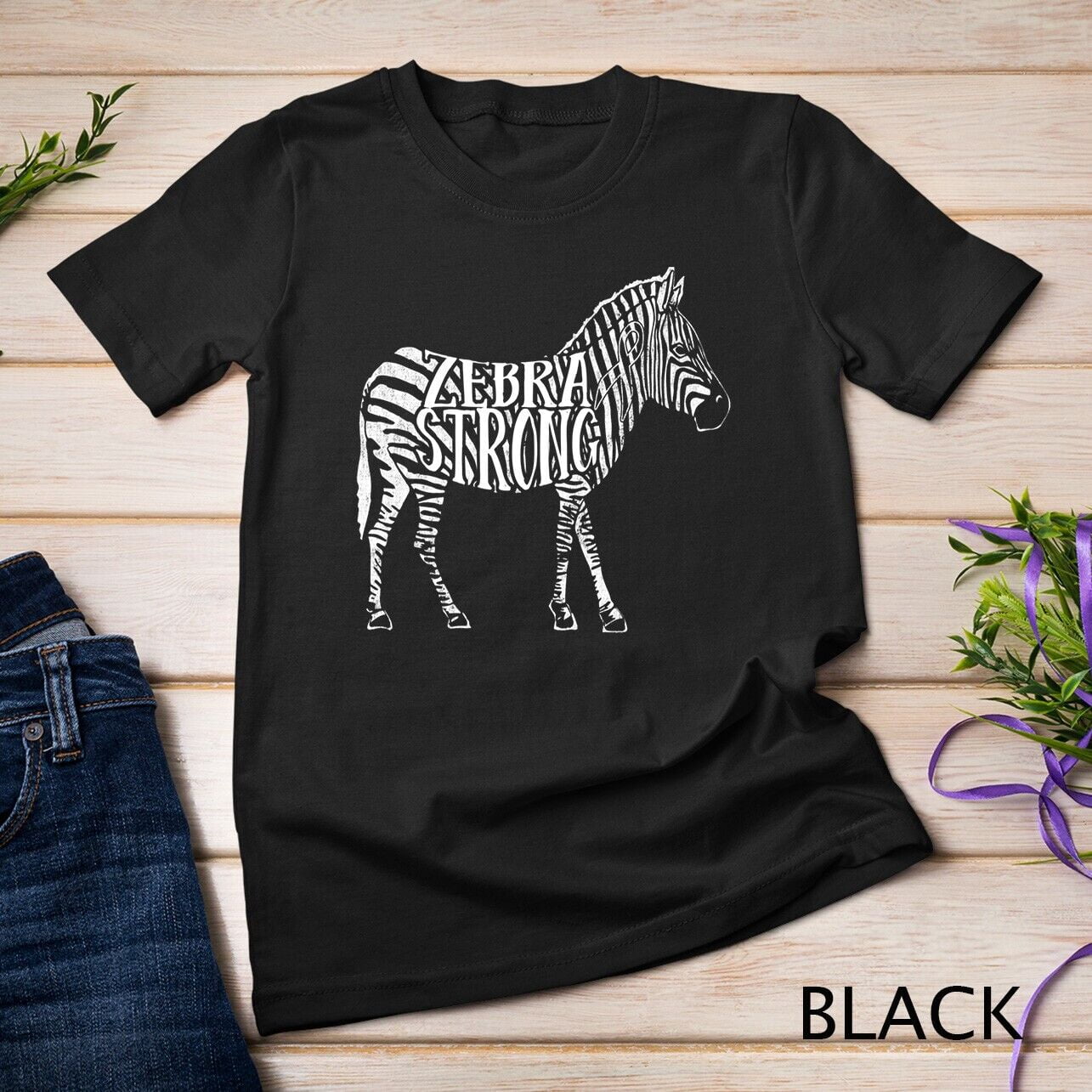 Tiny Nest Zebra Strong Ehlers Danlos Syndrome EDS Awareness Unisex T ...