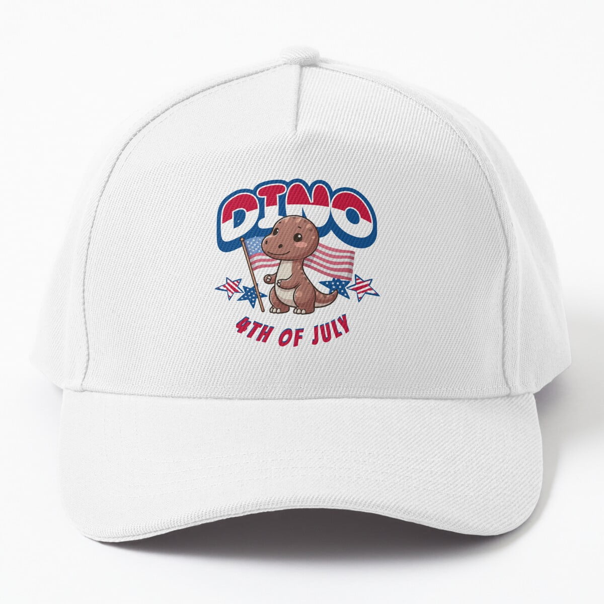Tiny Nest4Th Of July. Independence Day. American Dino Cap Baseball Cap ...