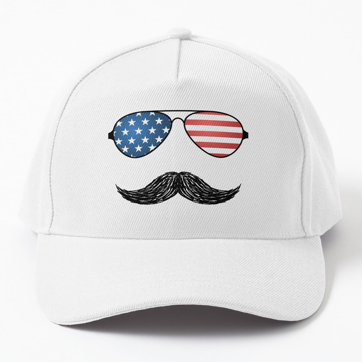Jahat America Flag Sunglasses And Mustaches Cap Baseball Cap, Hats For ...