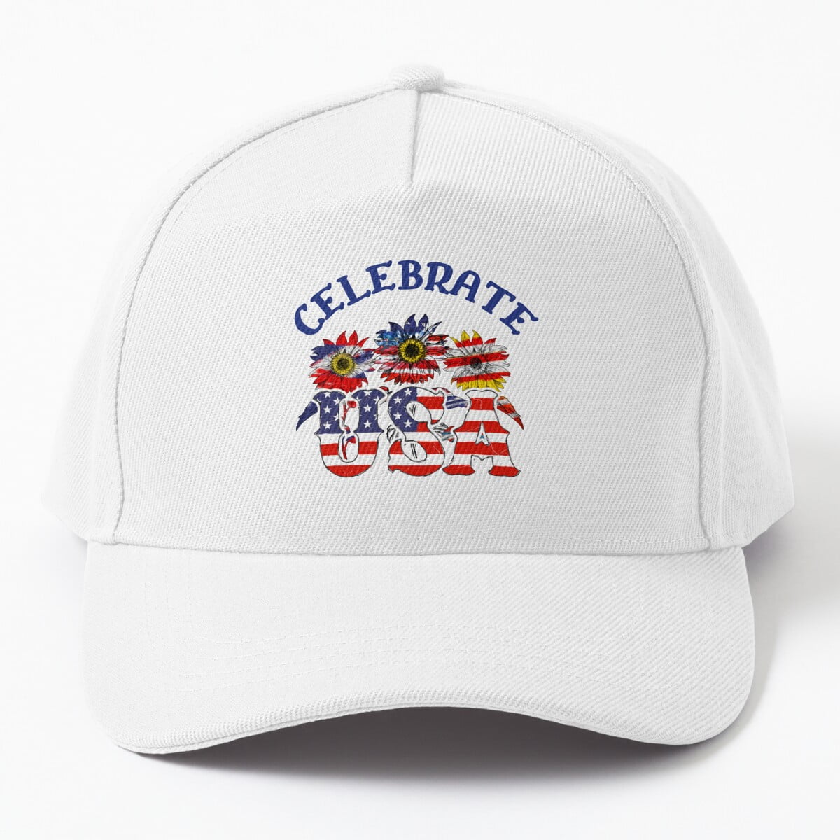 Tiny NestCelebrate Usa - 4Th Of July - Flowers Cap Baseball Cap, Hats ...