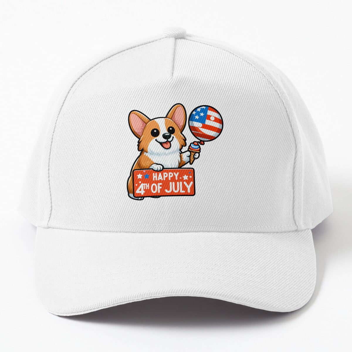 Jahat Corgi'S 4Th Of July Cheer Cap Baseball Cap, Hats For Men, Gift ...