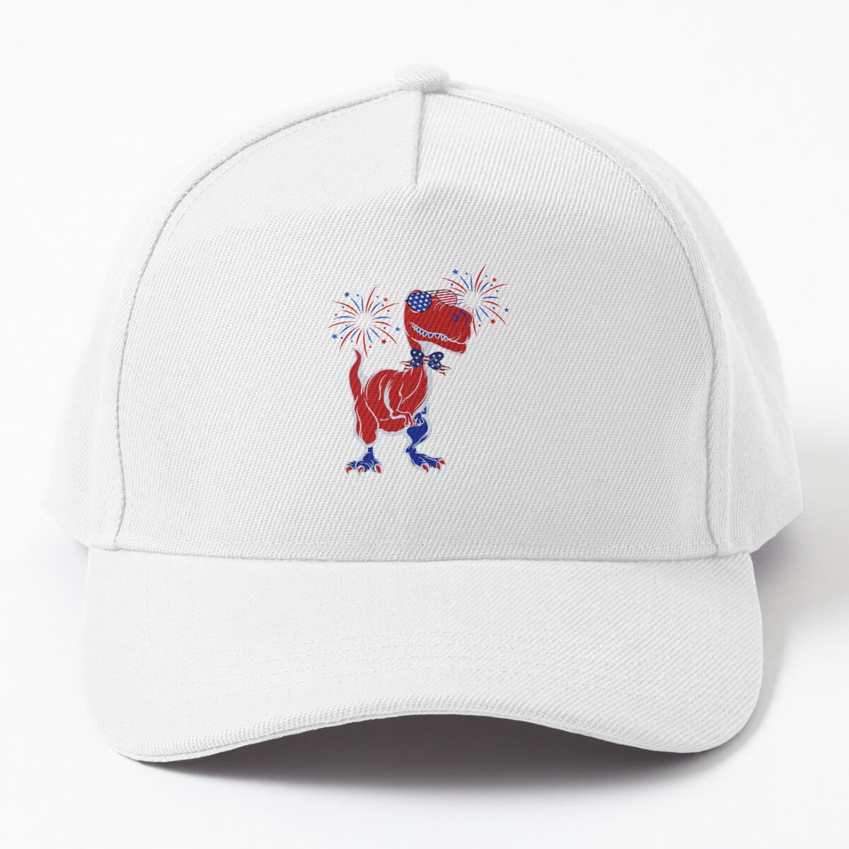 Jahat Happy 4Th Of July T-Rex Dino Dinosaur Cap Baseball Cap, Hats For ...