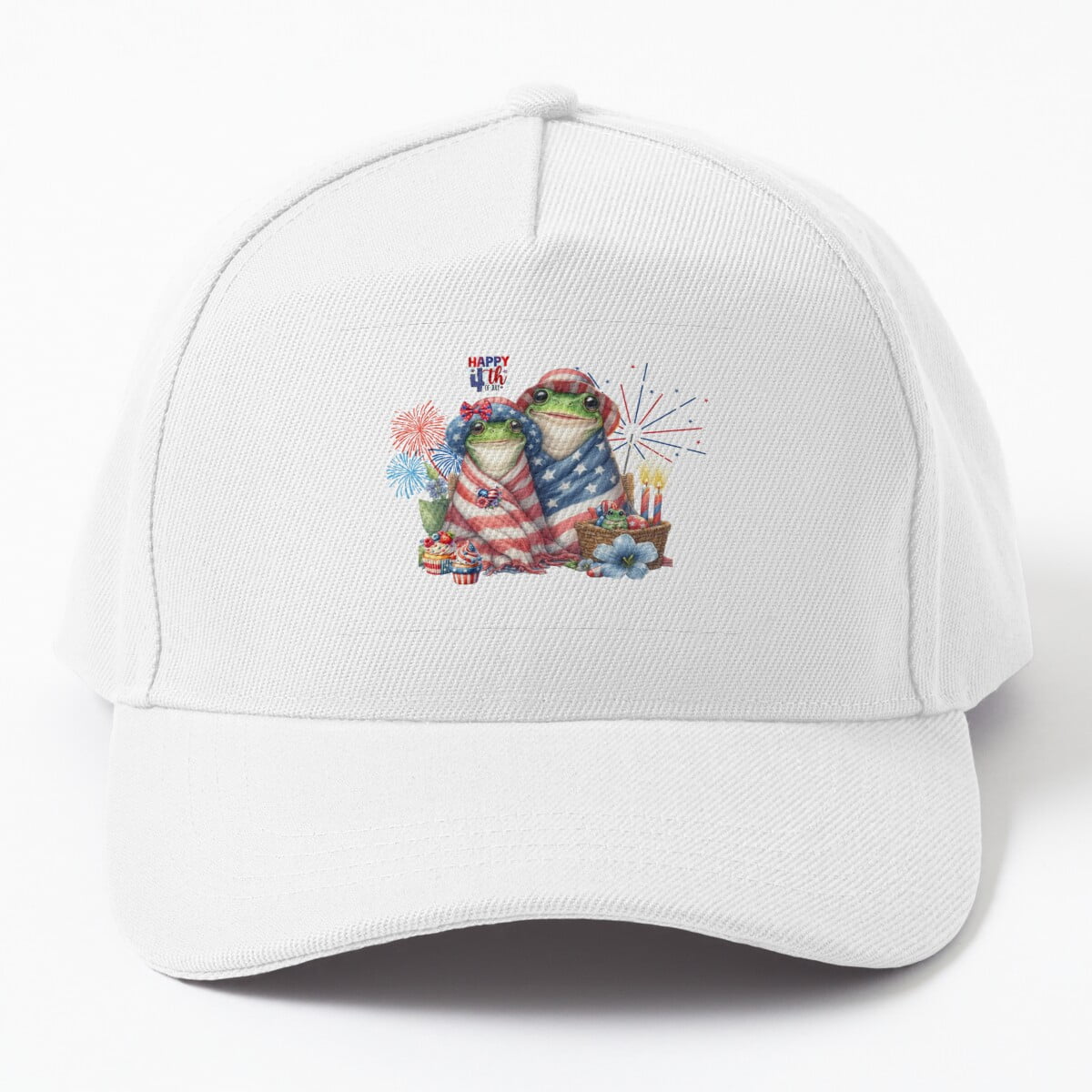Jahat Hoppy Leap Year 4Th Of July Frogs Design Cap Baseball Cap, Hats ...