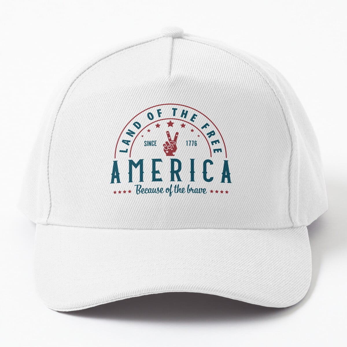 Jahat Land Of The Free, Because Of The Brave Cap Baseball Cap, Hats For ...