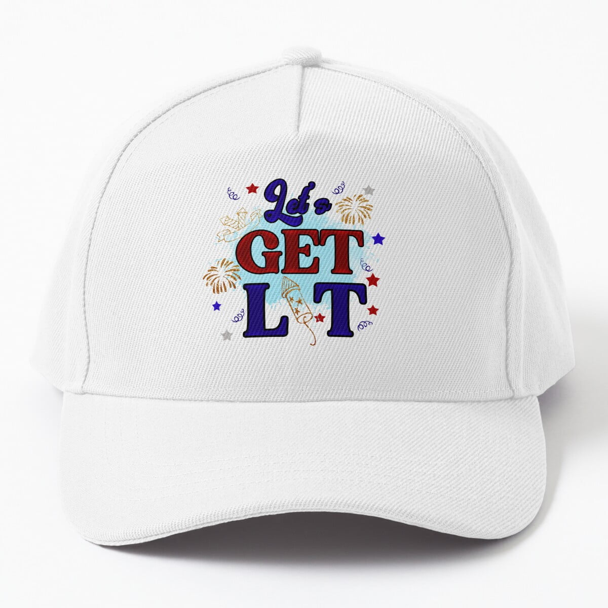 Tiny NestLet'S Get Lit Patriotic Day- 4Th Of July Cap Baseball Cap ...