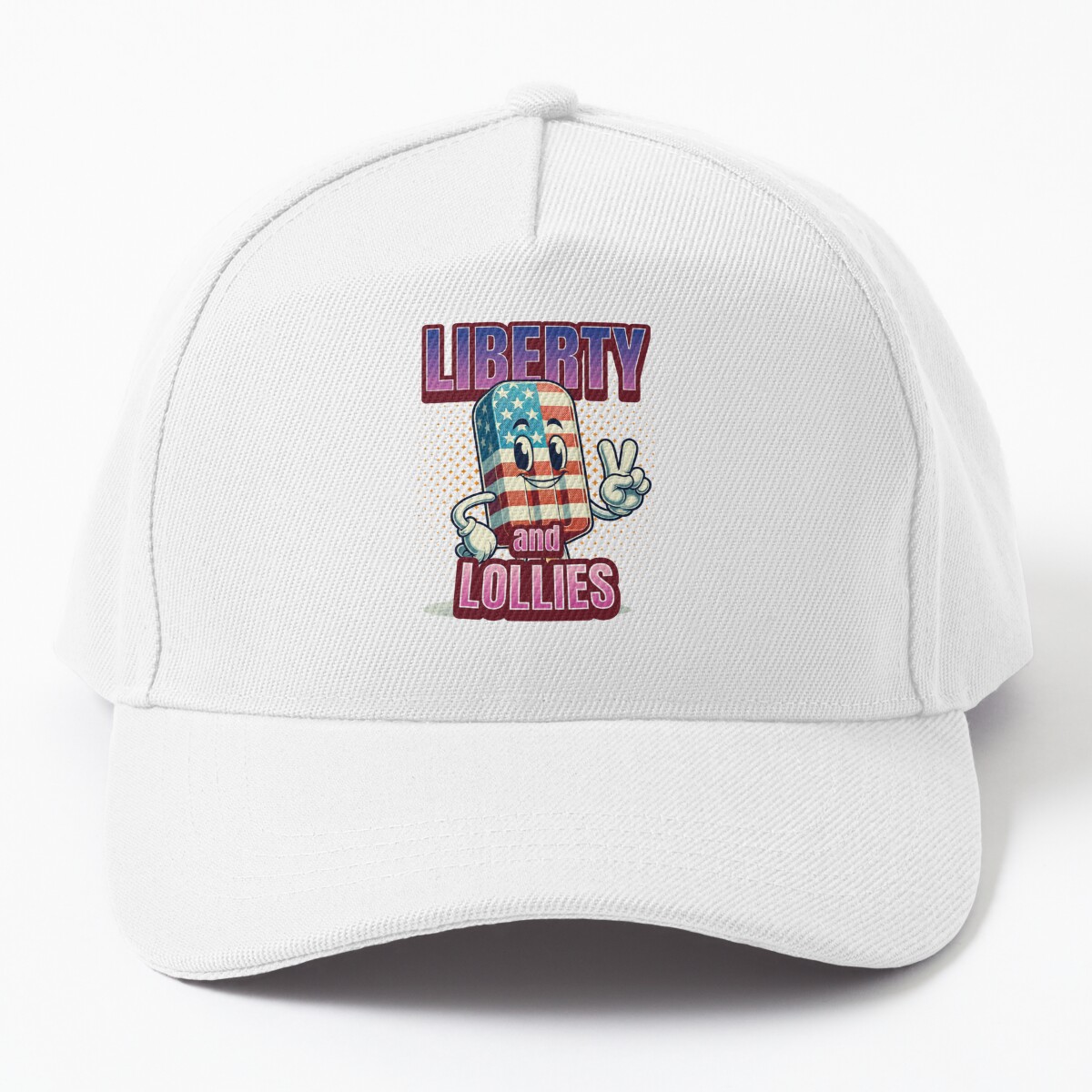 Jahat Liberty And Lollies 4Th Of July Memorial Day Cap Baseball Cap ...