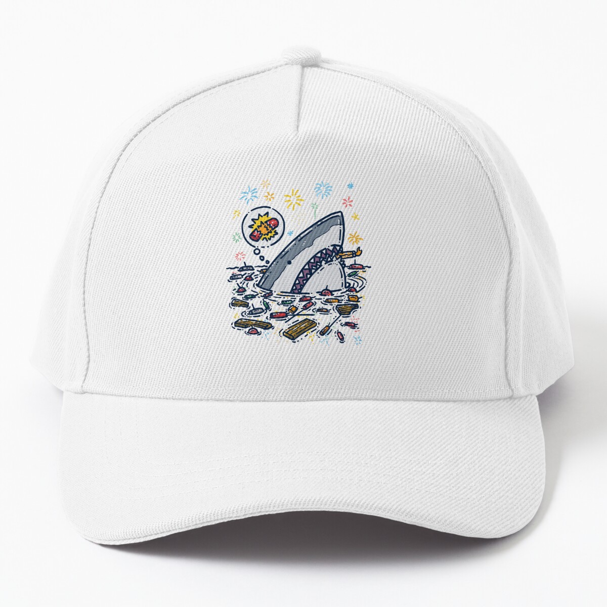 Jahat Potential Fireworks Disaster Shark Cap Baseball Cap, Hats For Men ...