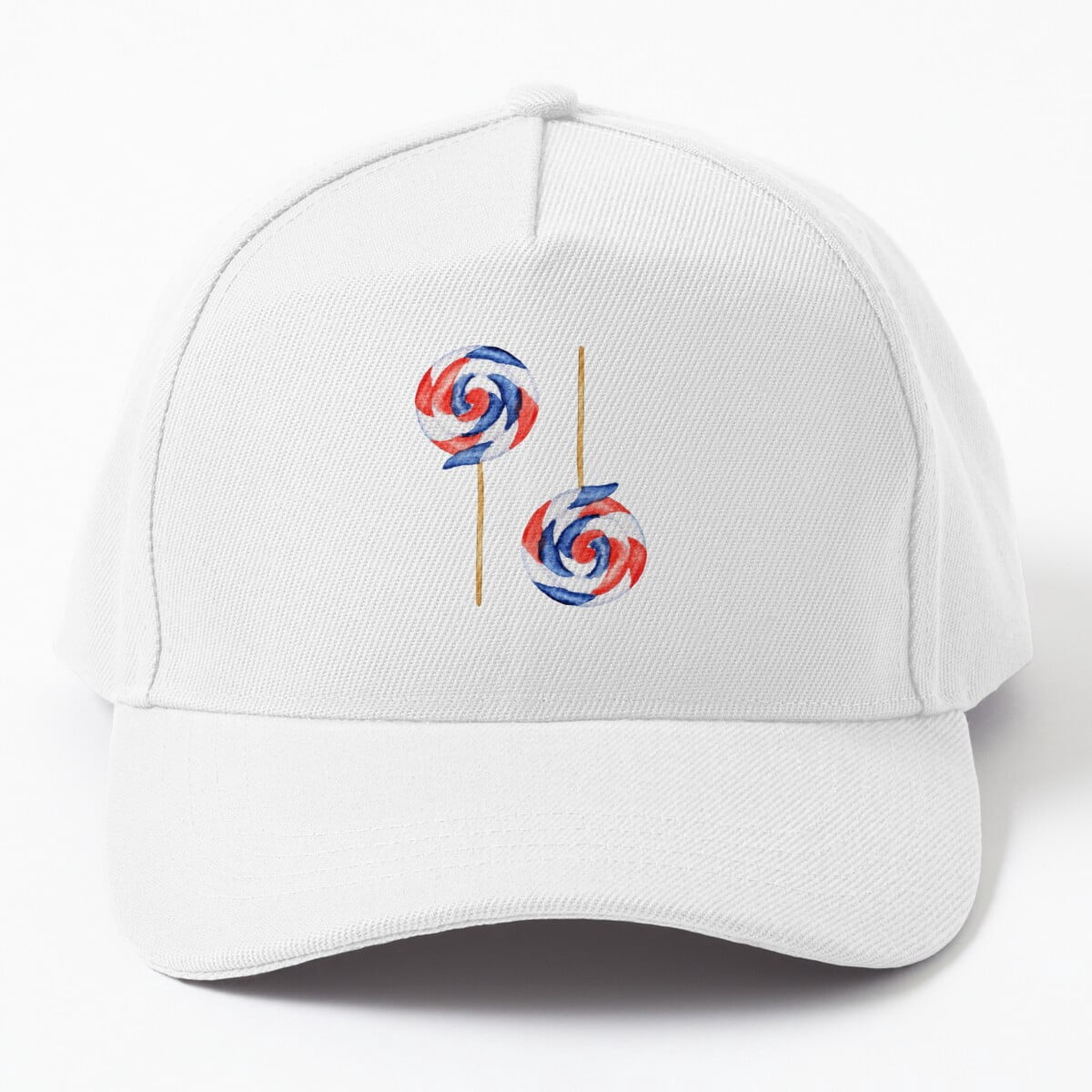 Jahat Red, White, & Blue Treats Lollipops Cap Baseball Cap, Hats For ...