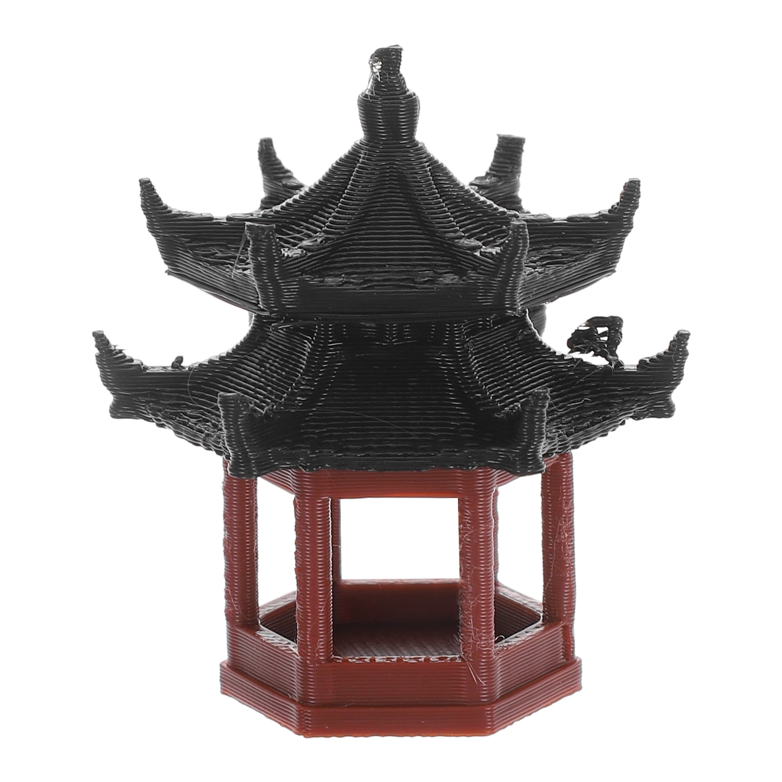 Mini Pavilion Statue Chinese Style Small Pavilion Bonsai Micro ...