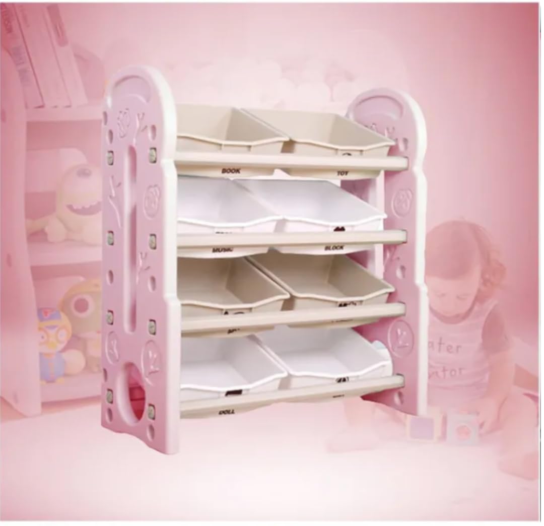 Tiny Peaks Kids Toy Storage Organizer Shelf Cabinet Rack with Drawers ...