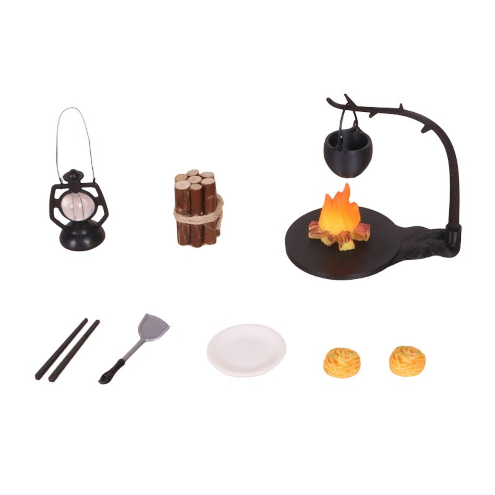 Tiny Pile Set For Outdoor Fairy Camping Displays Miniature Campfire ...