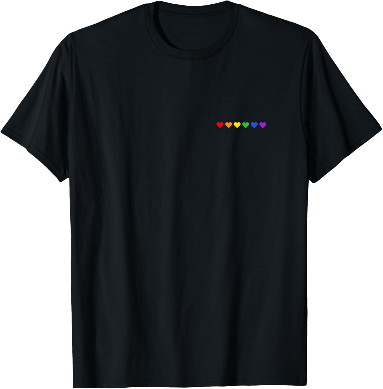 Tiny Rainbow Hearts Subtle Pride Month Flag LGBT Gay Rights T-Shirt ...