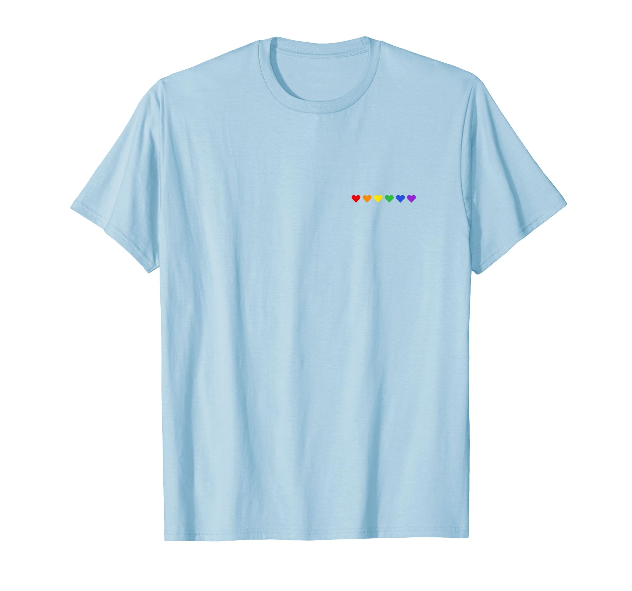 Tiny Rainbow Hearts Subtle Pride Month Flag LGBT Gay Rights Unisex T ...
