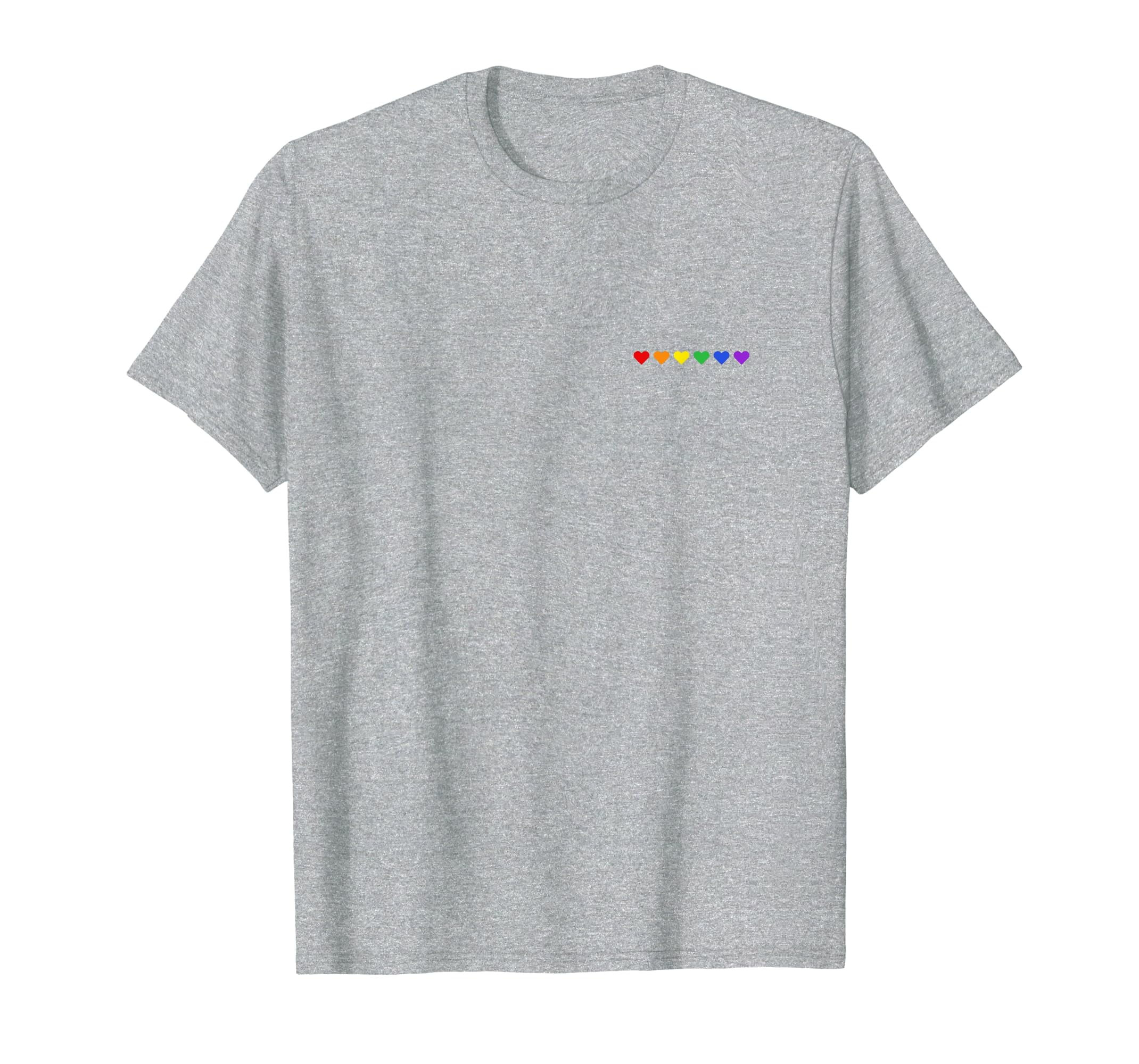 Tiny Rainbow Hearts Subtle Pride Month Flag LGBT Gay Rights Unisex T ...