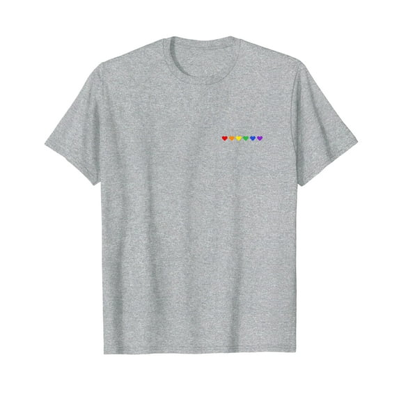 Tiny Rainbow Hearts Subtle Pride Month Flag LGBT Gay Rights Unisex T ...