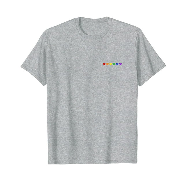 Tiny Rainbow Hearts Subtle Pride Month Flag LGBT Gay Rights Unisex T ...