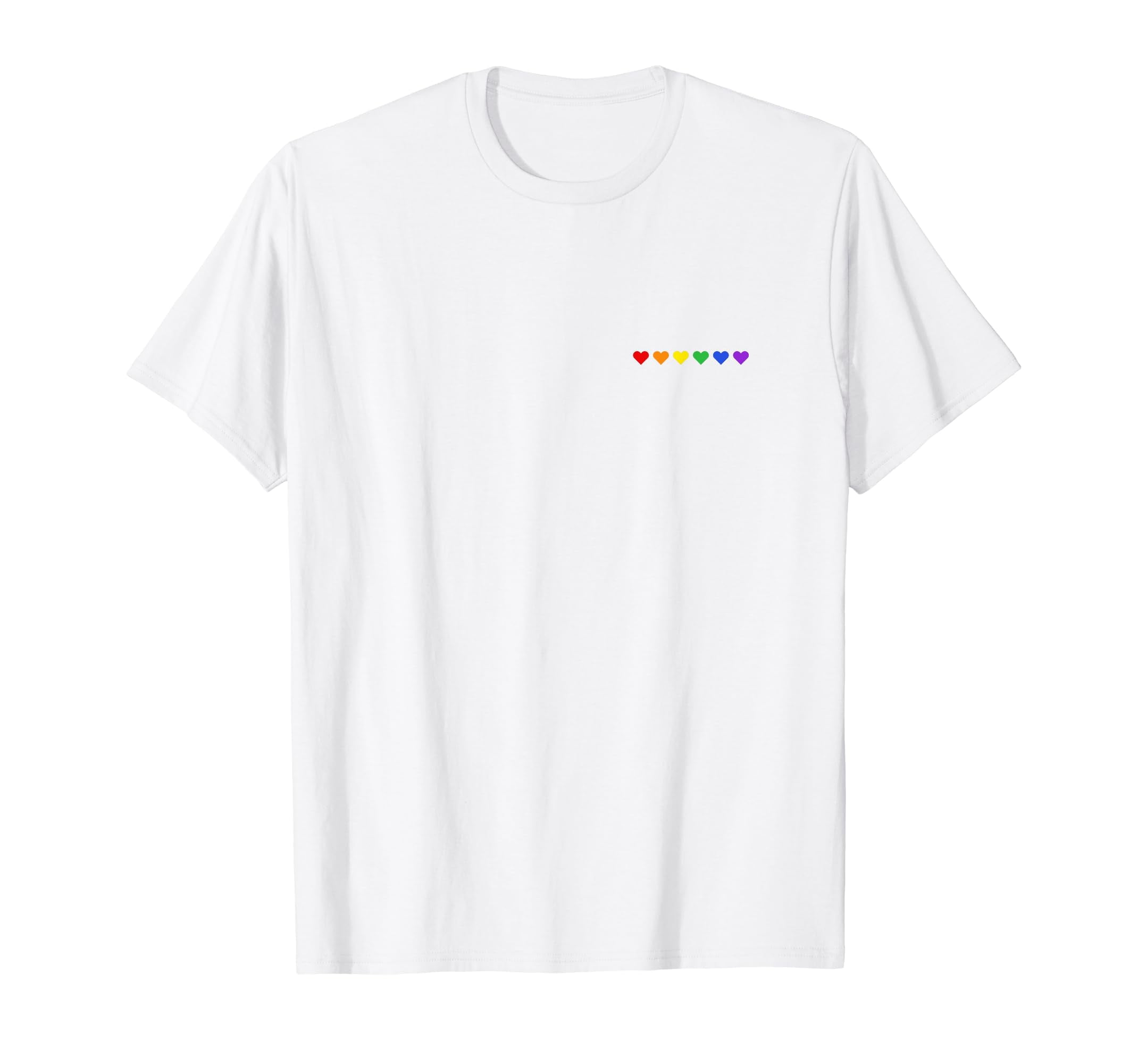 Tiny Rainbow Hearts Subtle Pride Month Flag LGBT Gay Rights Unisex T ...