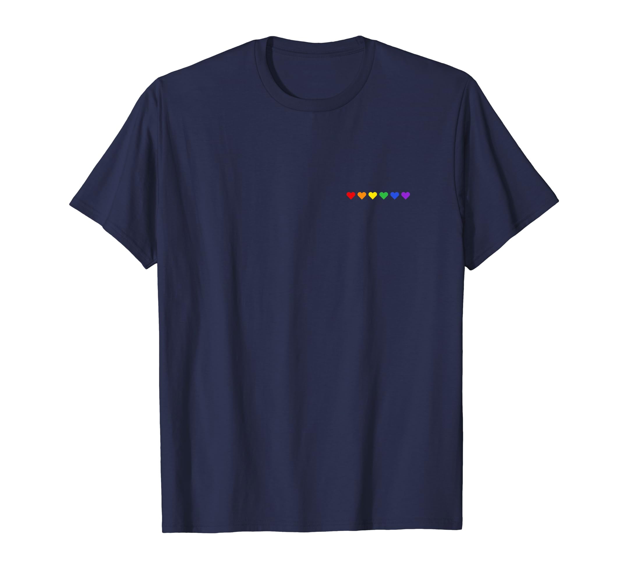 Tiny Rainbow Hearts Subtle Pride Month Flag LGBT Gay Rights Unisex T ...