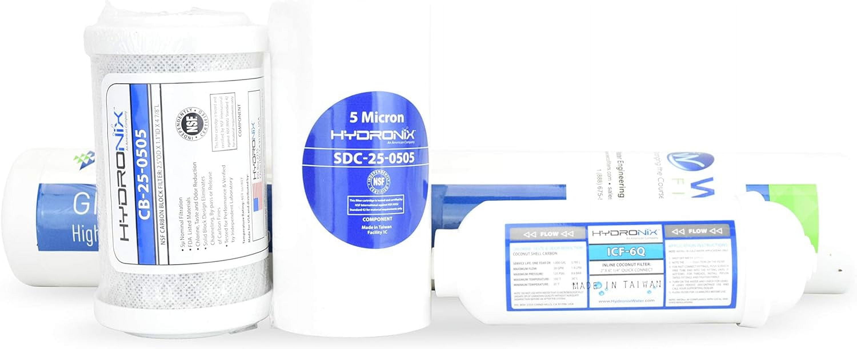 Tiny Series Undersink Water Filter Replacement Cartridges (TINY-SET4-36 ...