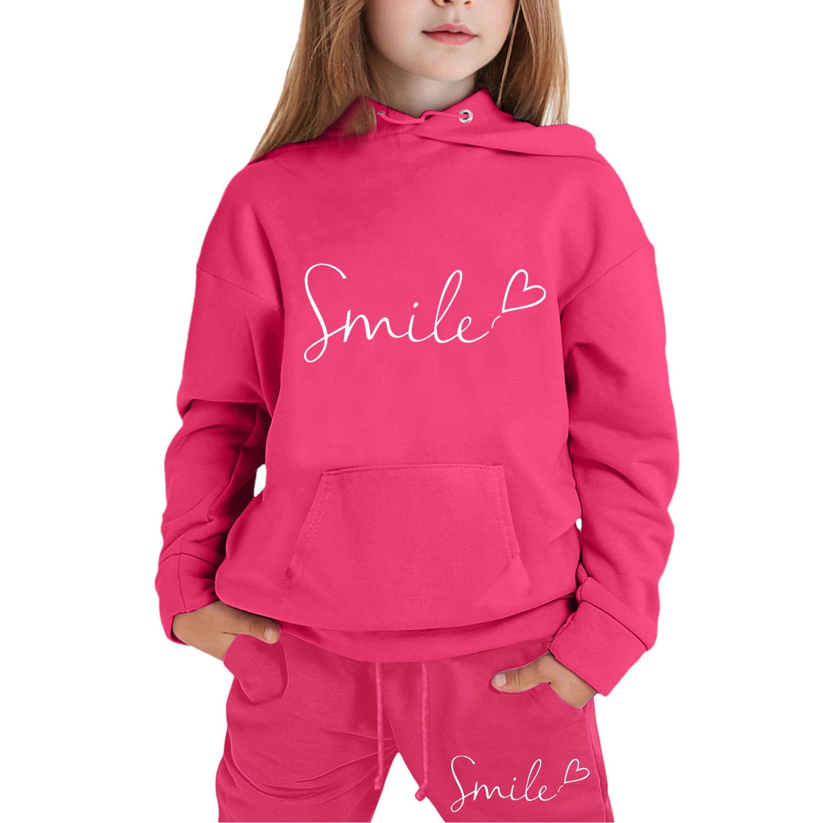 Tiny Sparkle Baby Boy Outfits Long Sleeve Letter Print Loose Fit Hooded Sweatshirts Sweatpants ...