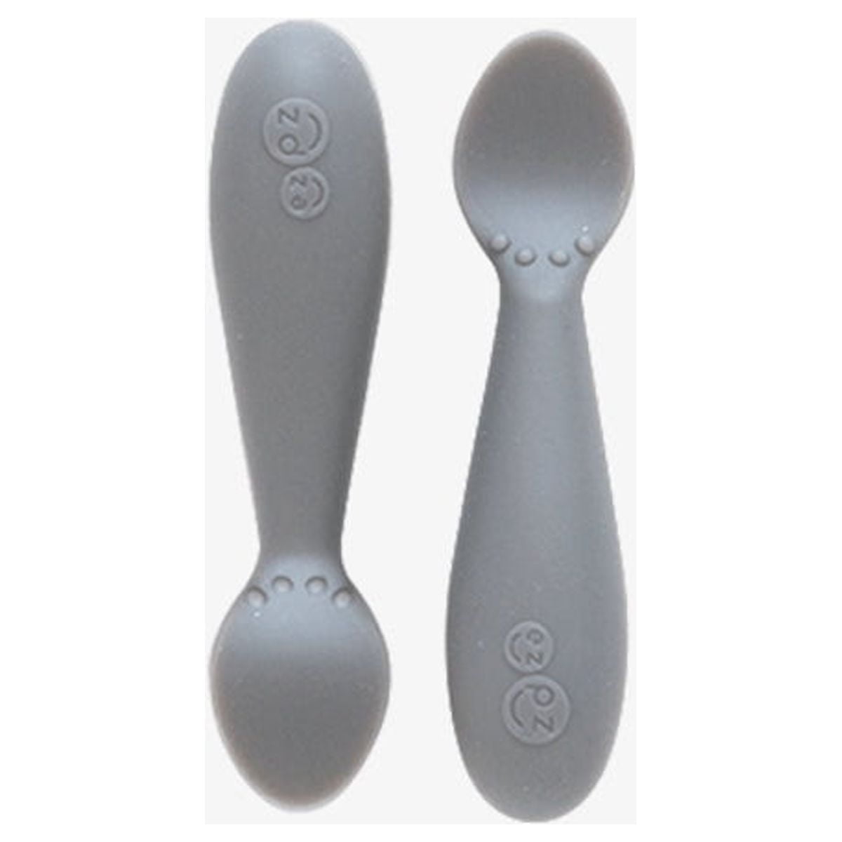 ezpz tiny spoon - silicone feeding spoon twin pack (gray) - Walmart.com