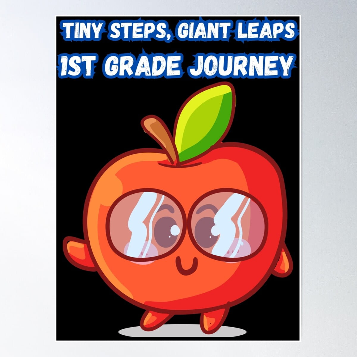 Tiny Steps, Giant Leaps: 1St Grade Journey Poster Wall Art, Modern Wall Decor For Living Room ...