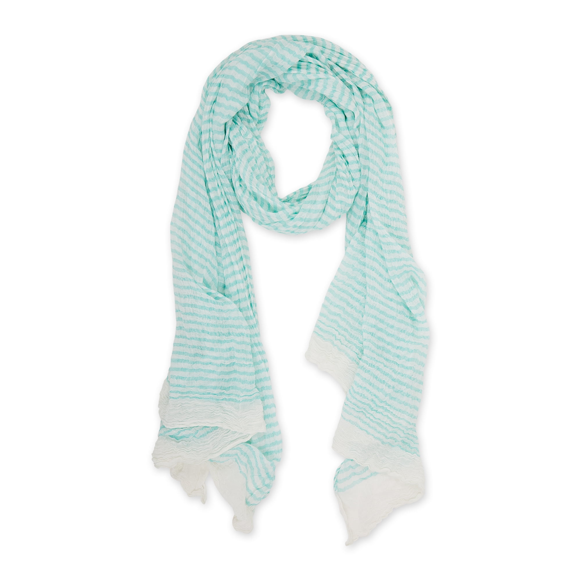 Tiny Stripe Insect Shield Scarf - Turquoise - Walmart.com