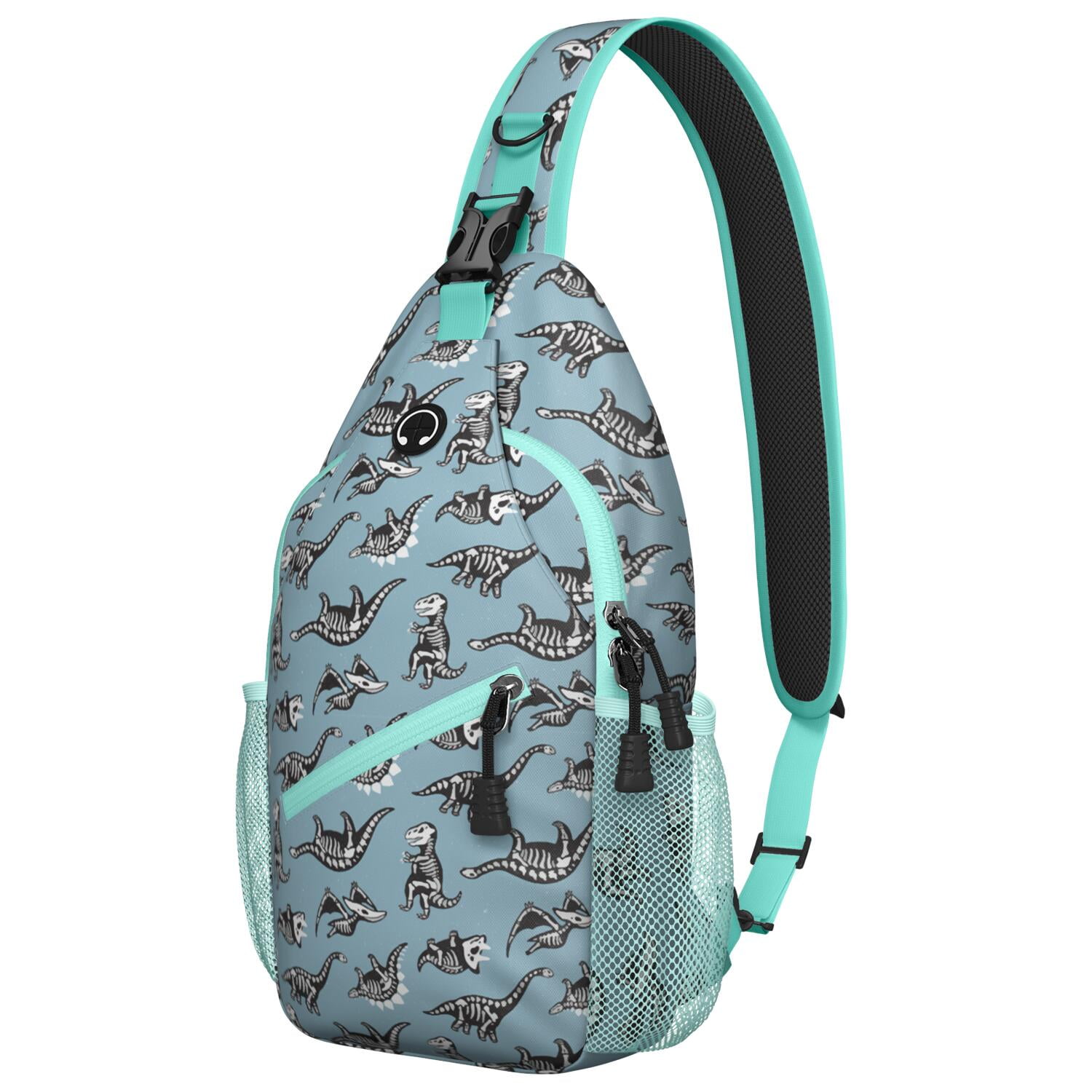 Tiny T-Rex Crossbody Backpack - Cartoon Dinosaur Sling Bag for Urban ...