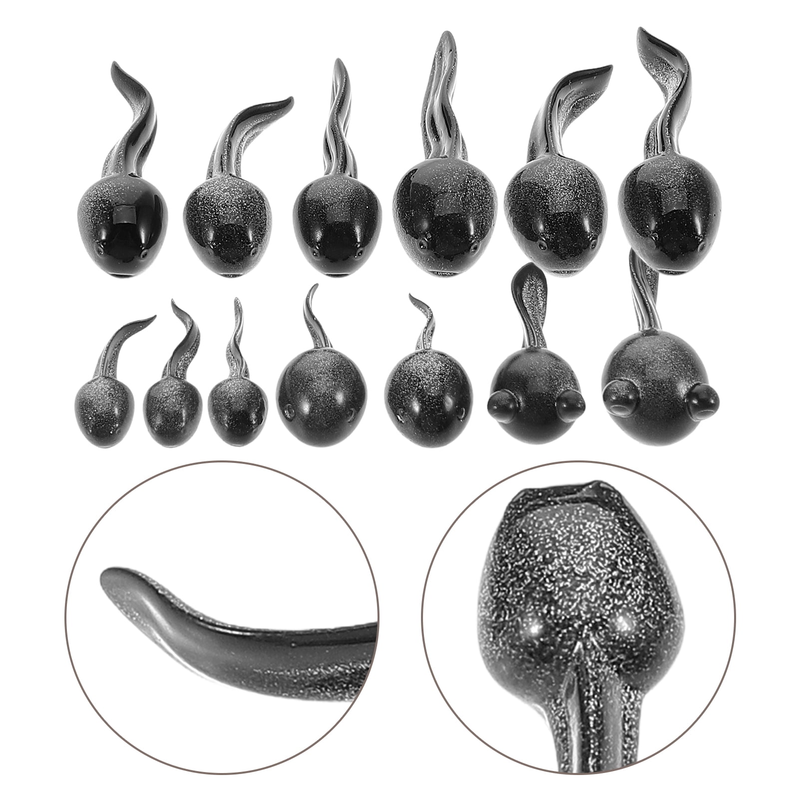 Tiny Tadpole Decor,13Pcs Miniature Tadpole Figurines Tiny Animal ...