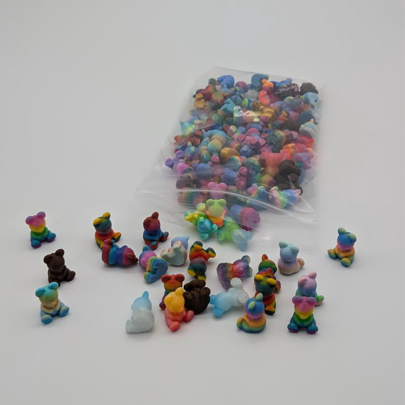 Tiny Teddy Bears - Miniature Bear Figurines - Teddy-riffic Charm ...