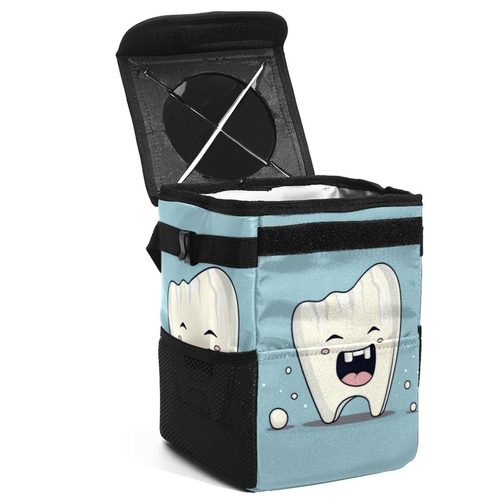 Tiny Teeth Foldable Car Garbage Can with Lid, Leak-Proof, Hanging ...