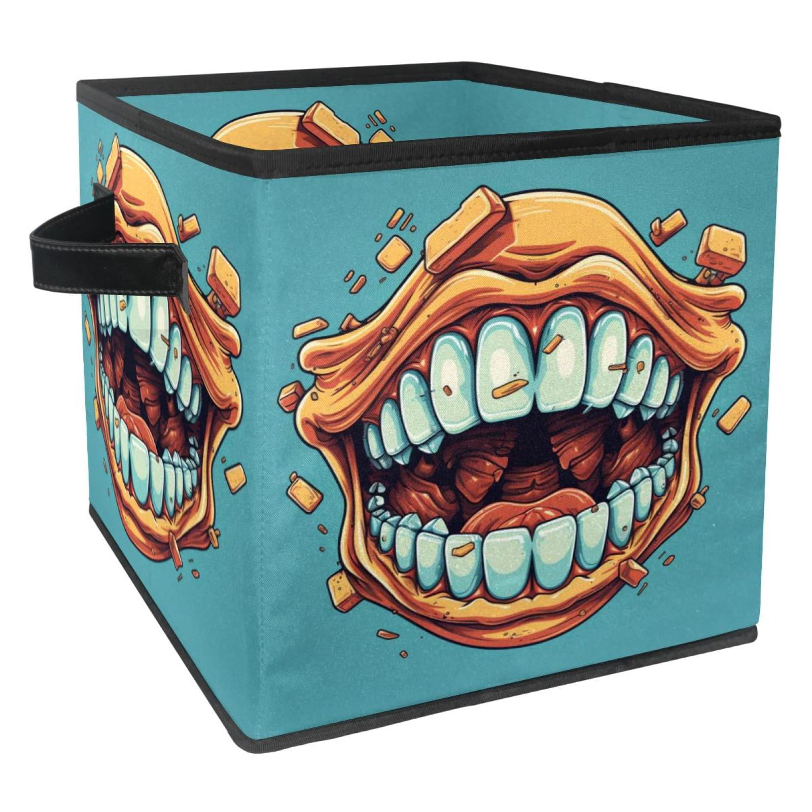 Tiny Teeth Foldable Organizer Bins Storage Containers Storage Bin with ...