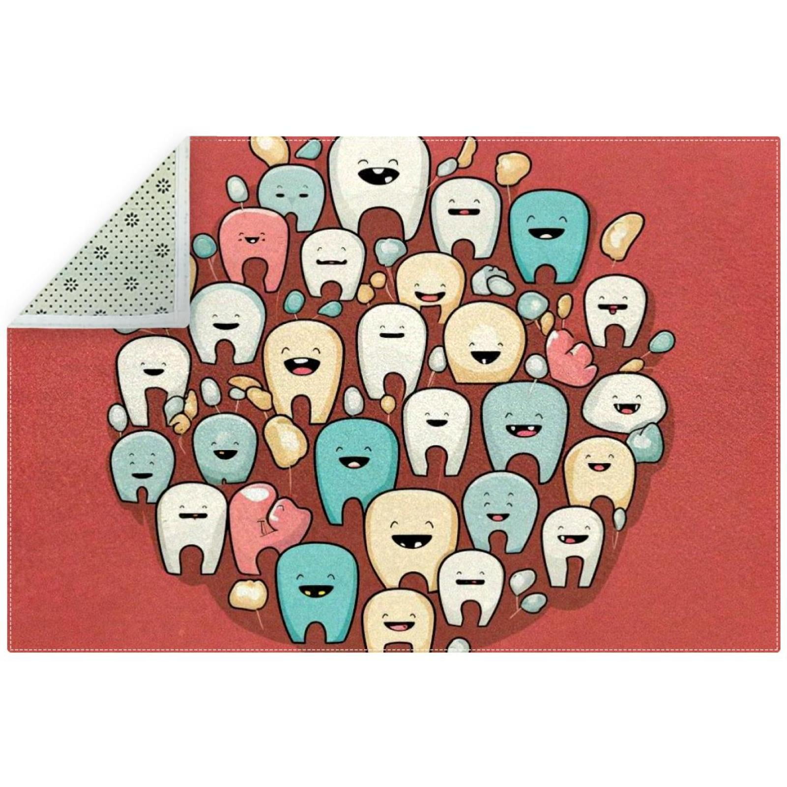 Tiny Teeth Luxurious Polyester Chair Rug - Stylish and Functional Floor ...