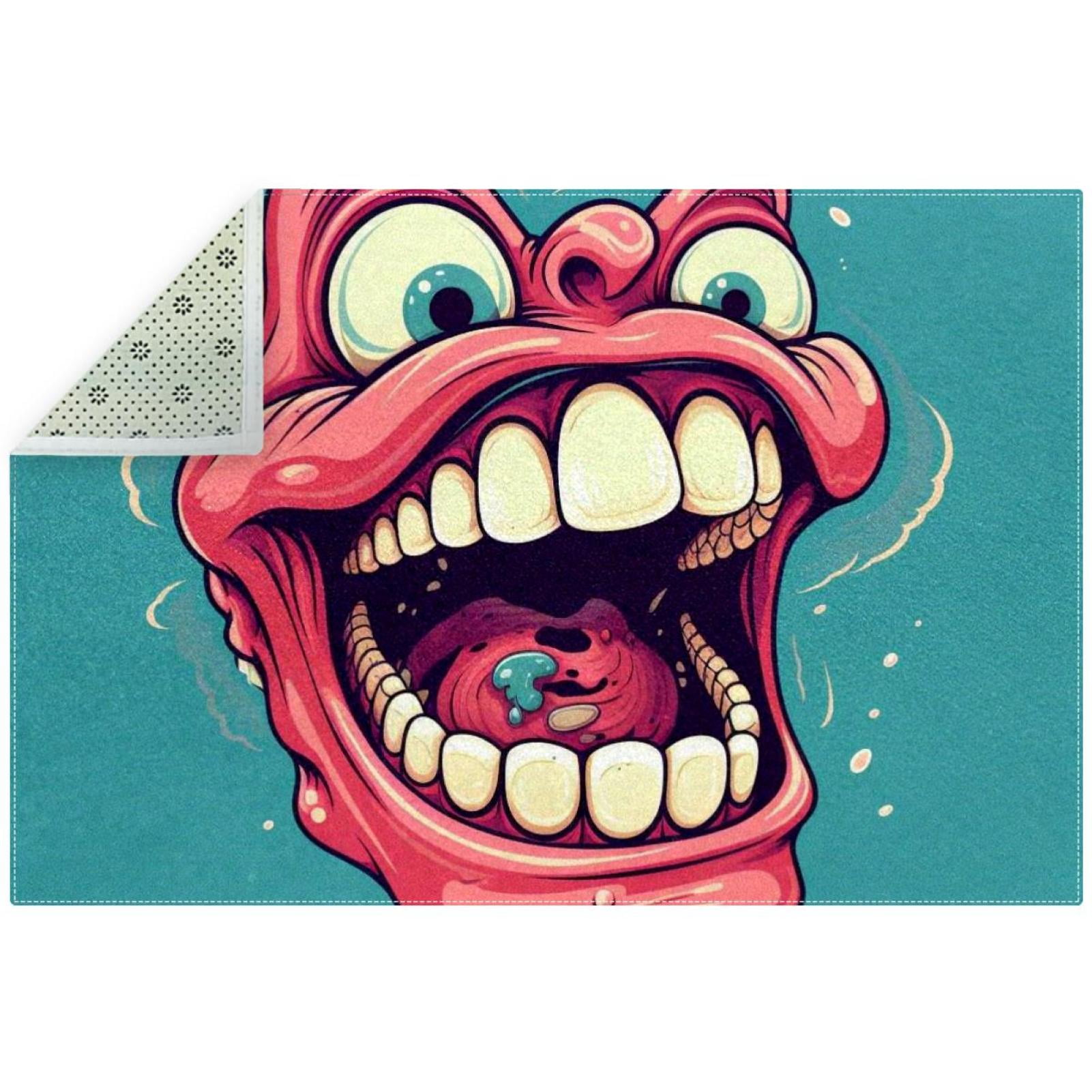 Tiny Teeth Polyester Office Mat - Right-Angle Floor Mat for Office Desk ...