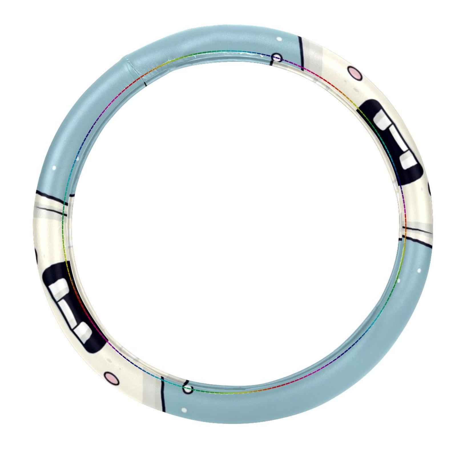 Tiny Teeth Stylish Steering Wheel Cover for Car, PVC Leather Fabric for ...