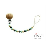 Tiny Teethers Pacifier Clip: Gray, Mint and Ivory - Walmart.com