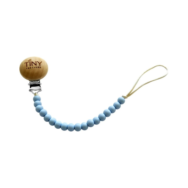 Pacifier Clip: Pale Blue - Walmart.com