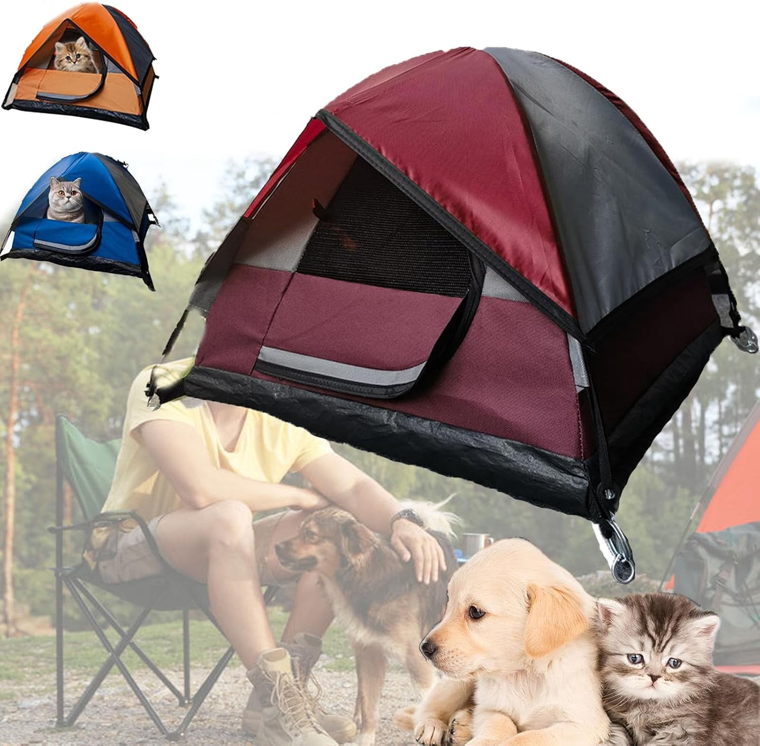 Tiny Tents for Display, Tiny Tent-Mini Cat Tent Outdoor, Mini Display Tent, Pet Size Camping ...