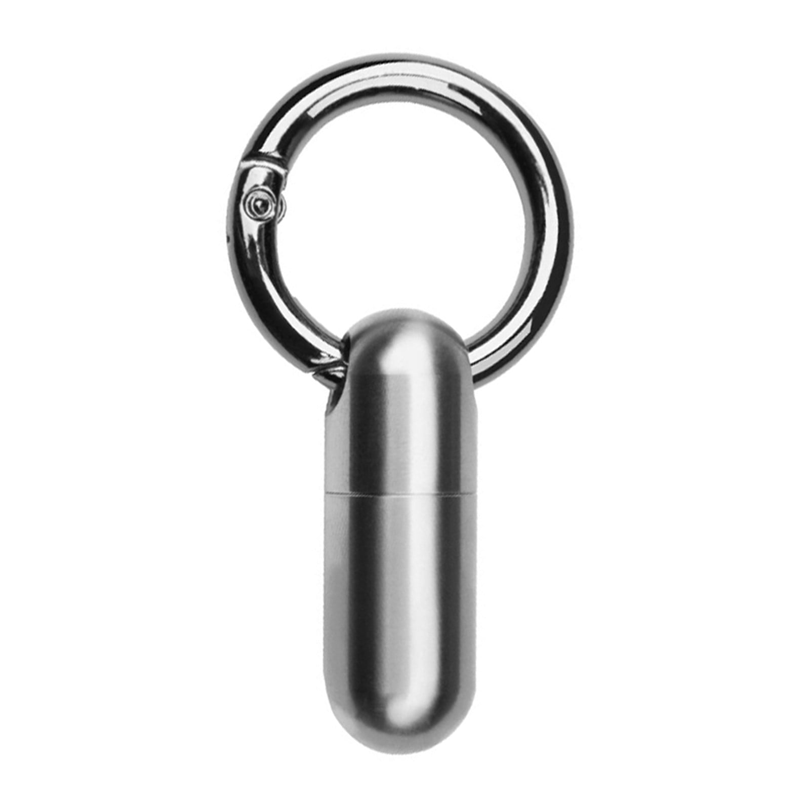 Tiny Titanium Keychain Pill Holder Case Waterproof Fob Travel Pocket ...