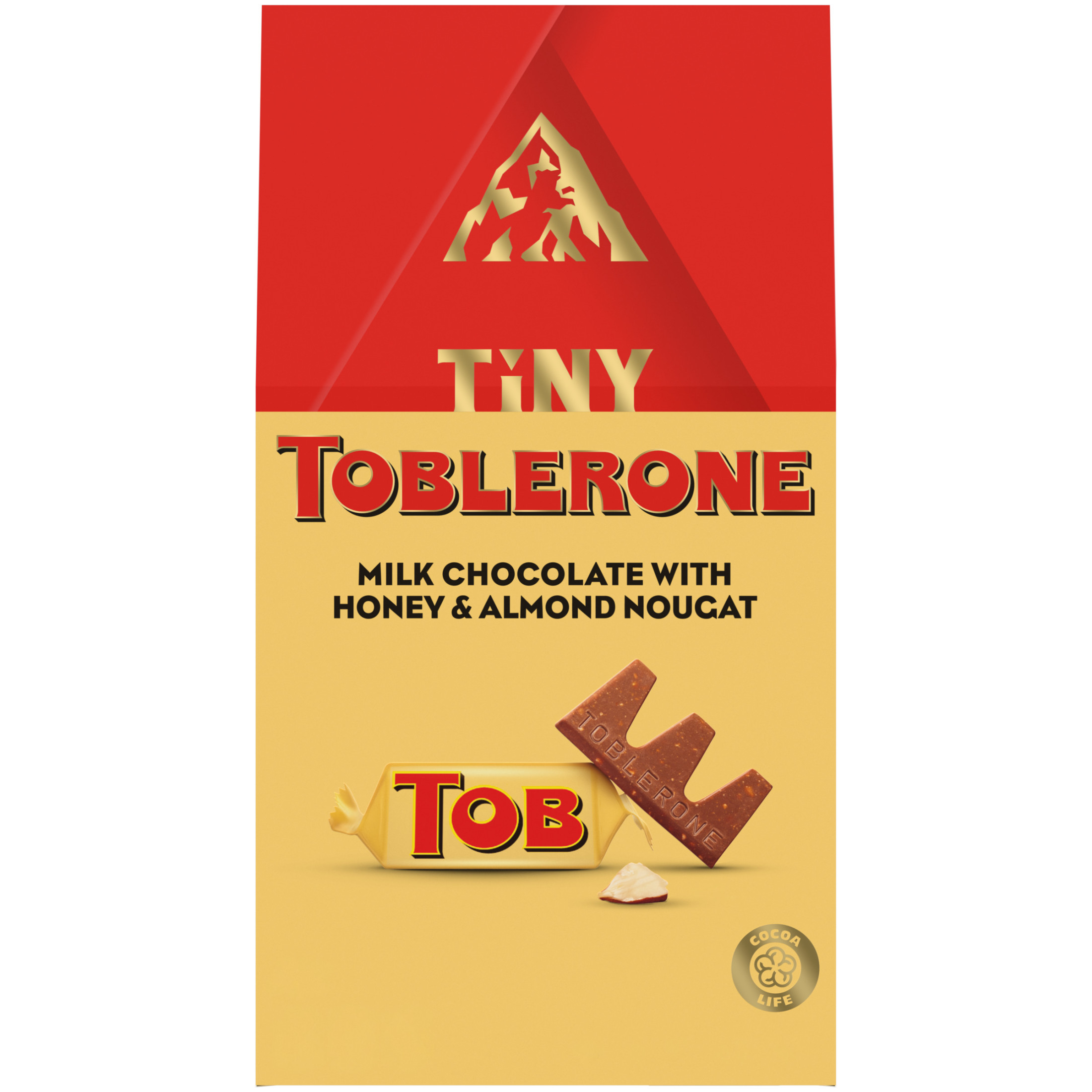Toblerone Tiny Swiss Milk Chocolate Candy Bars with Honey and Almond ...